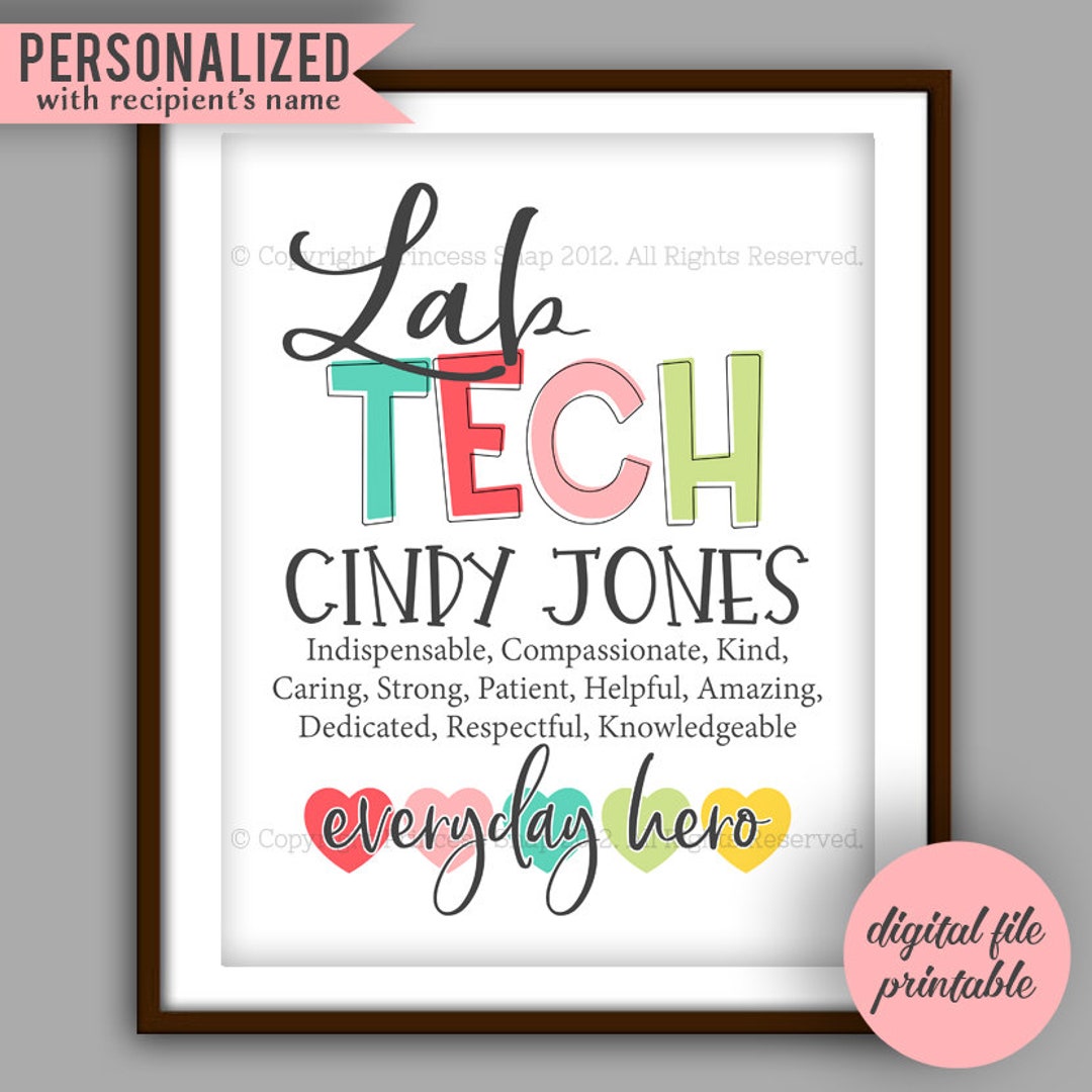 Lab Tech Gift - Lab Tech Graduate Gift - Medical Laboratory ...