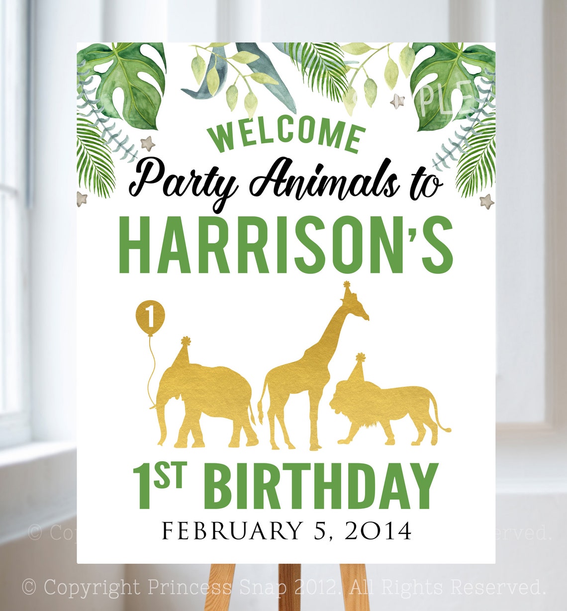 Safari Welcome Sign Watercolor Jungle Birthday Poster - Etsy