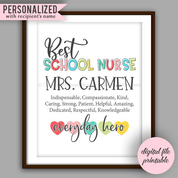 School Nurse - Etsy