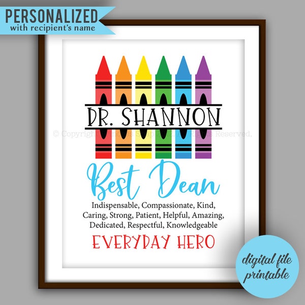 Dean of Students Sign - Etsy