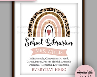 Librarian Thank You | Etsy