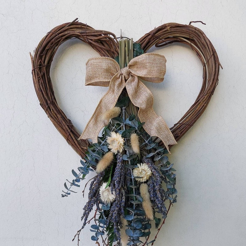 Flower Heart Wreath - Etsy