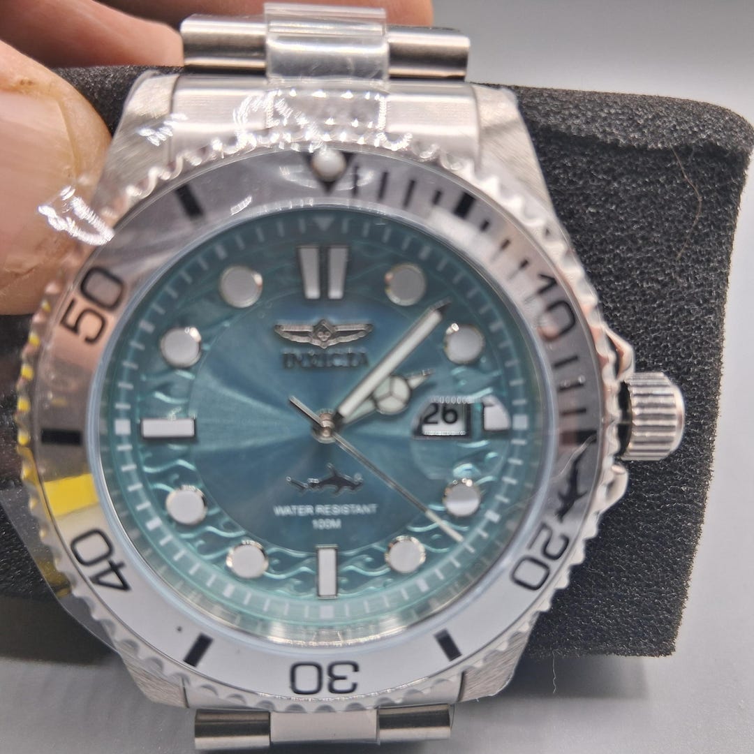 Invicta Pro Diver Men's Watch - Light Blue Sunray, Quartz Movement - Etsy