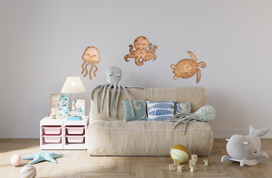 Under the Sea Animals Wall Decor Home Nursery / Kids / Animals ...