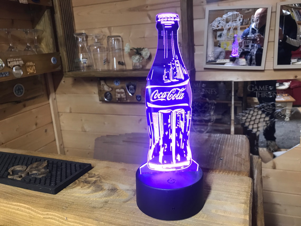 Coca Cola Night Light Perfect for Man Cave Retro Coca | Etsy