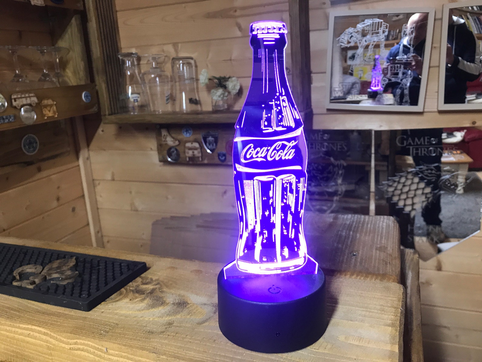 Coca Cola | Night Light | Perfect for Man Cave | Retro Coca Cola Bottle ...