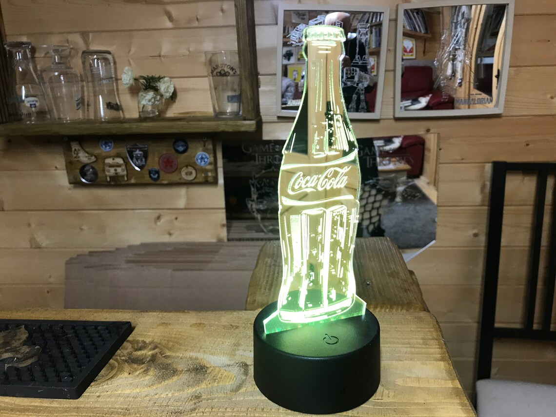 Coca Cola Night Light Perfect for Man Cave Retro Coca | Etsy