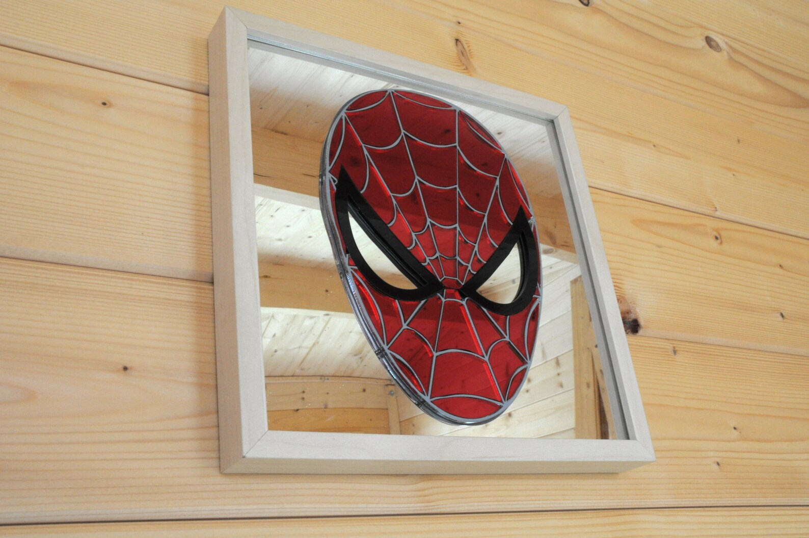 Spidermansuperheropersonalisedacrylic Mirror Spiderman - Etsy