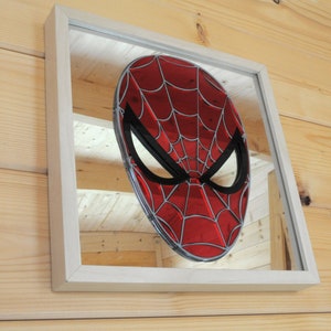 Spiderman|superhero|personalised|acrylic Mirror| Spiderman Gift ...
