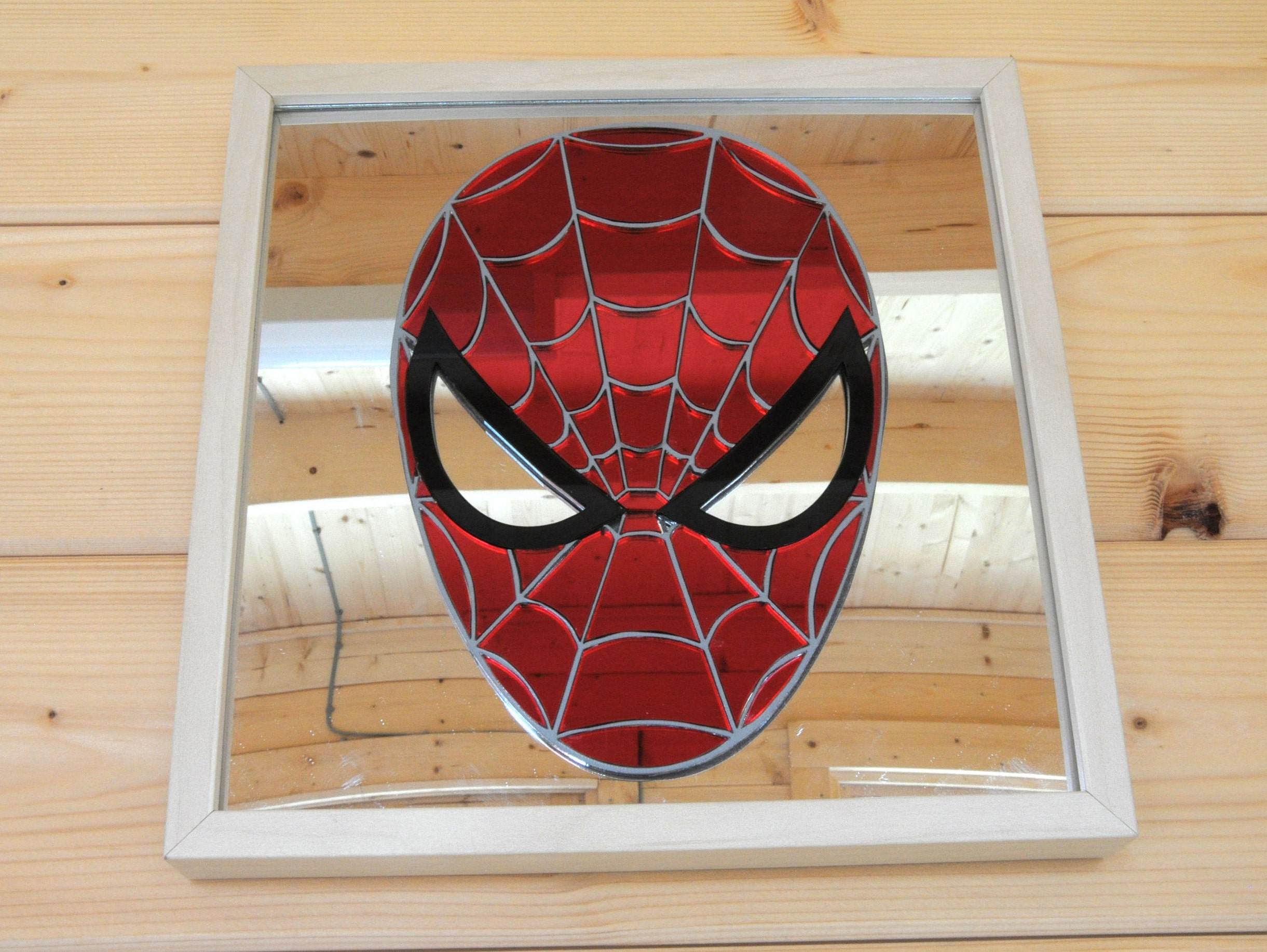 SpidermanSuperheroPersonalisedAcrylic Mirror Spiderman | Etsy