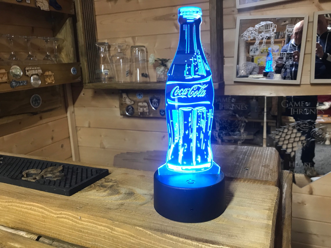 Coca Cola Night Light Perfect for Man Cave Retro Coca | Etsy