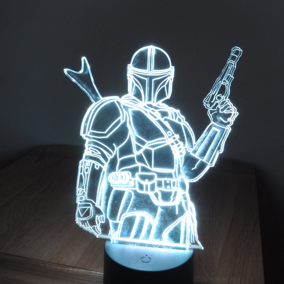 Mandalorian | Night Light | Children's Night Light | Star Wars ...