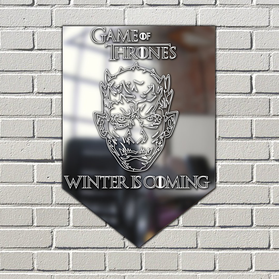 Game of Thrones Acrylic Mirror Wall Art /night King/house Stark / House ...