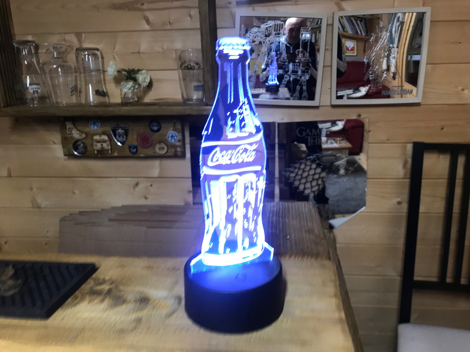 Coca Cola | Night Light | Perfect for Man Cave | Retro Coca Cola Bottle ...