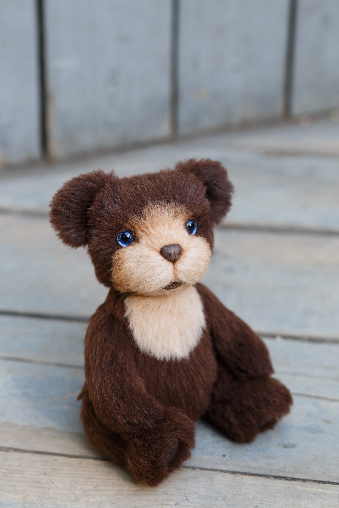 Artist collectible Teddy bear Mark OOAK | Etsy