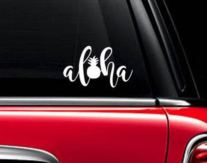 Aloha Pineapple Car Decals - Etsy