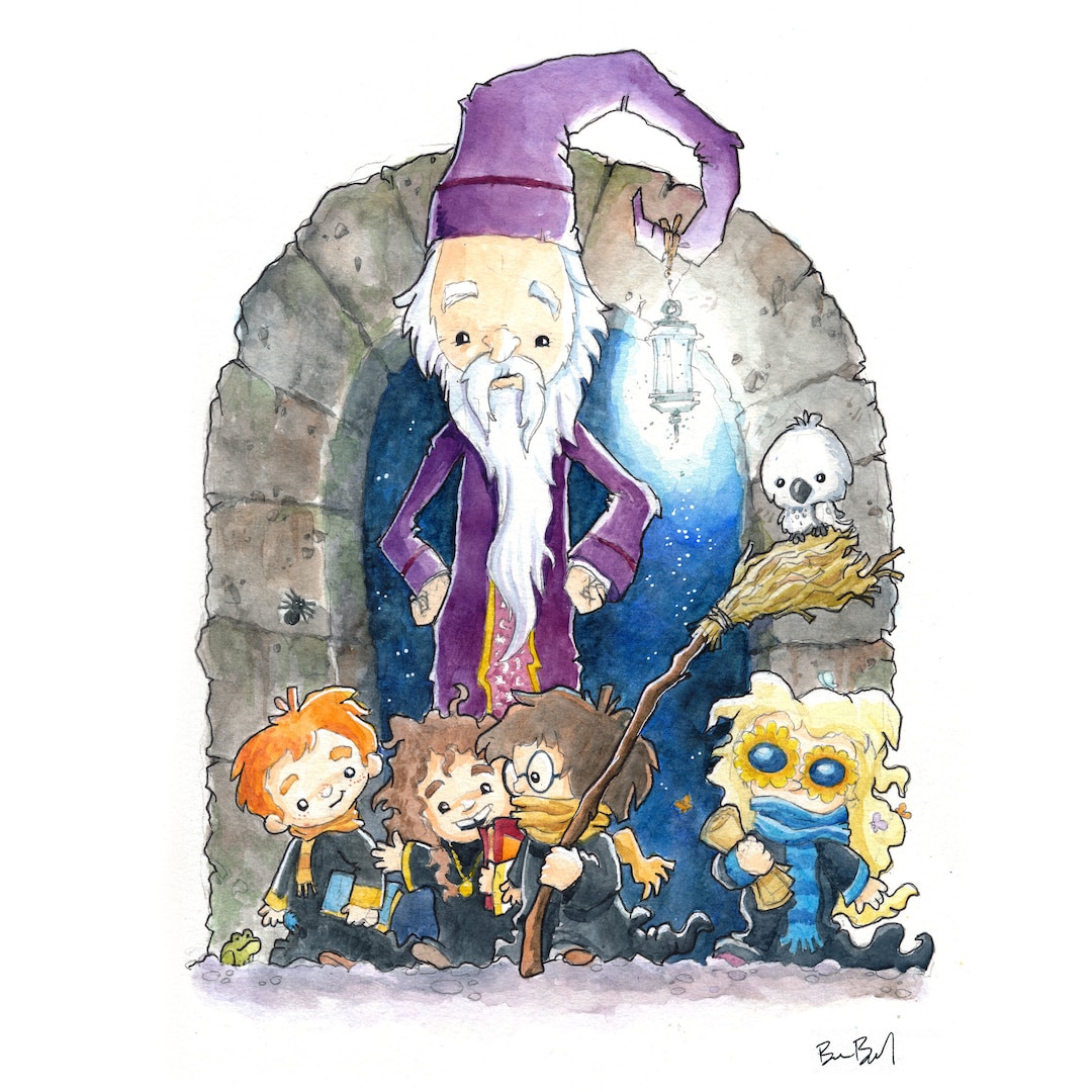 The Headmaster Watercolor Print - Etsy