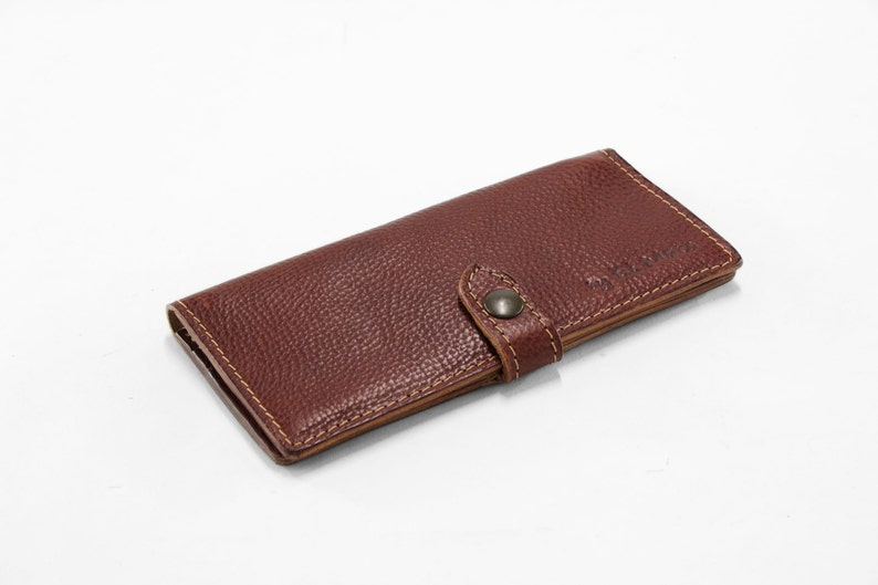 BROWN LEATHER WALLET for Woman - Etsy
