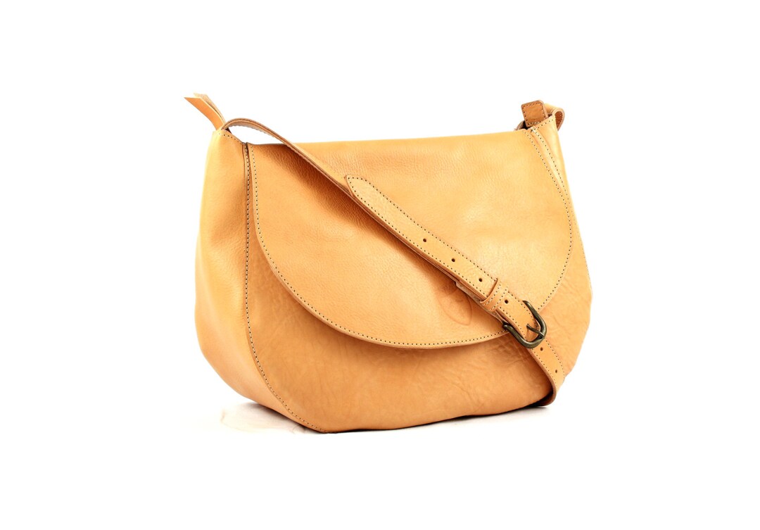 Tan Leather CROSSBODY BAG, Perfect Gift for Her - Etsy