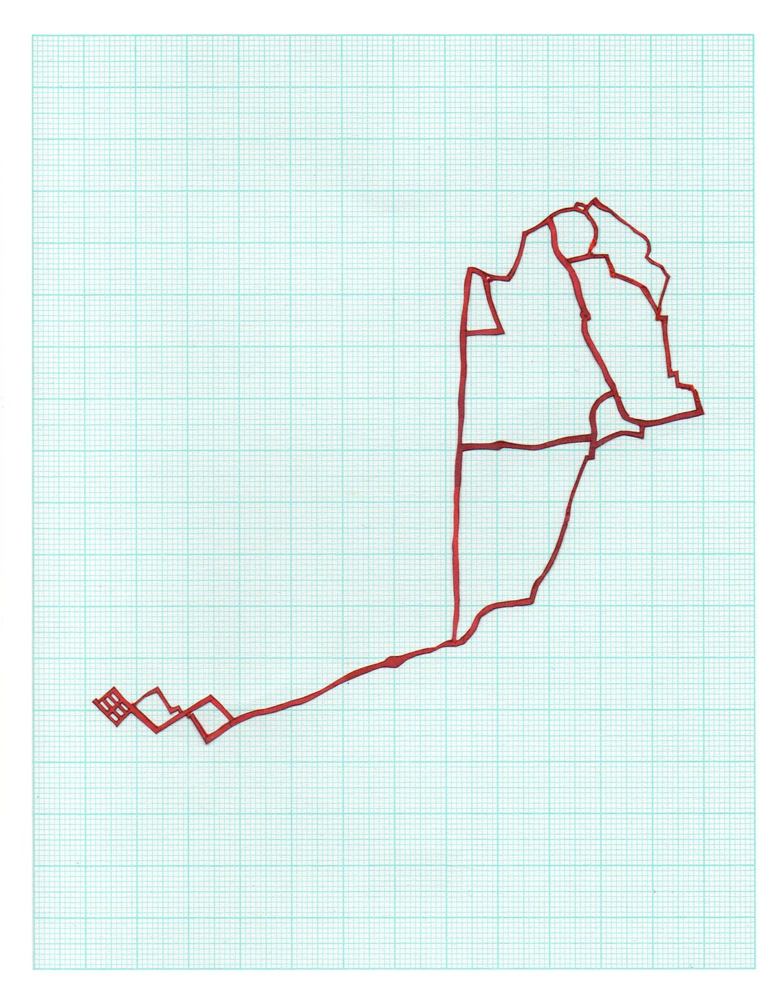 Custom Route Map Handmade Map / Print - Etsy