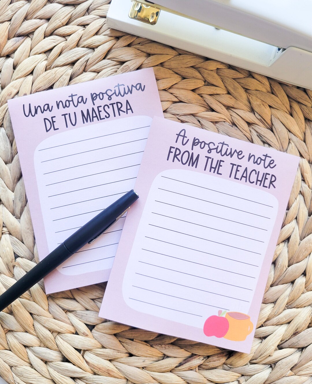A Positive Note From the Teacher Note Pad | Available in English or ...