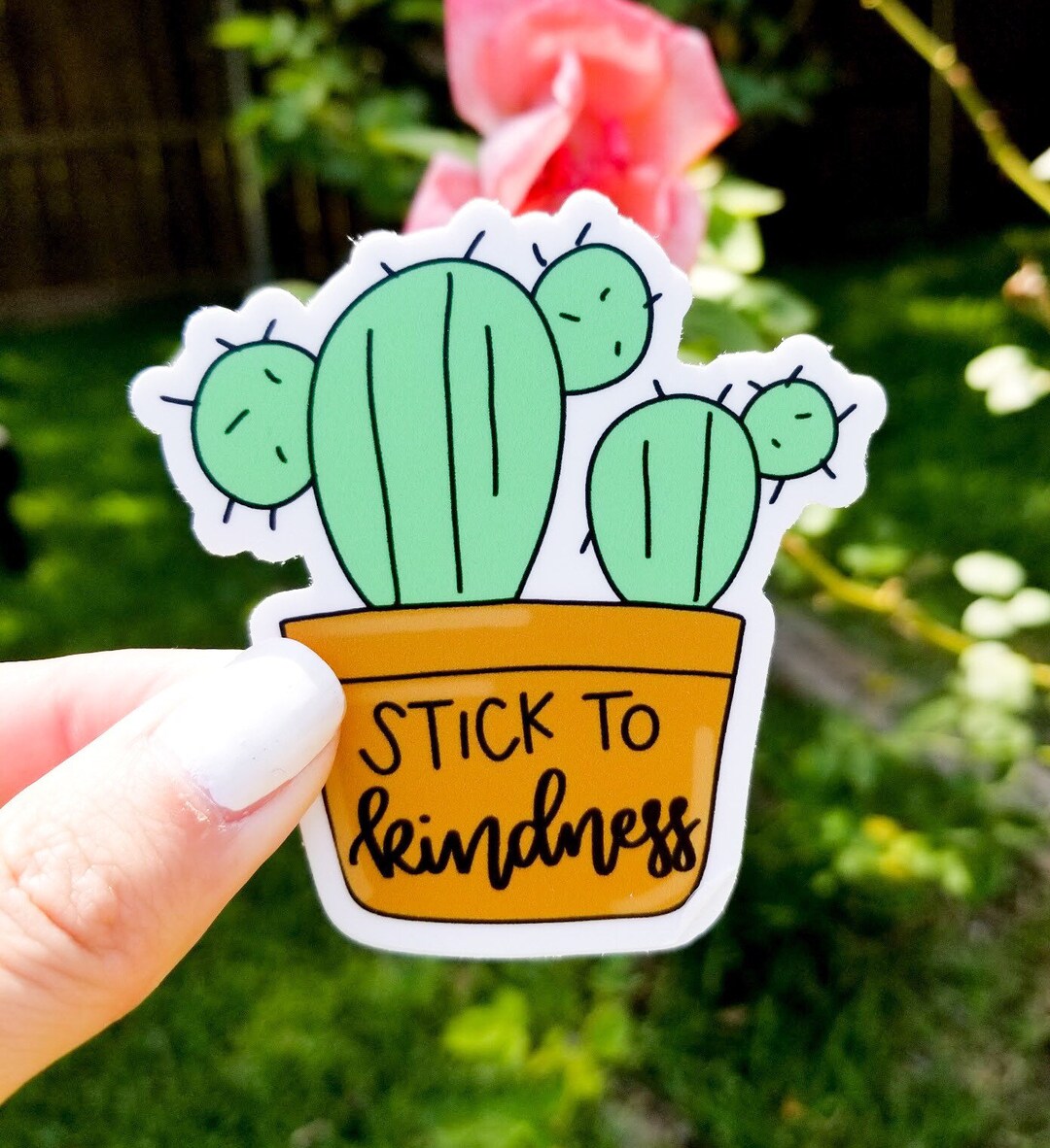 Stick to Kindness Vinyl Sticker | Laptop Sticker | Water Bottle Sticker ...
