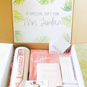 Teacher Gift Box Personalized Teacher Gift Set - Etsy
