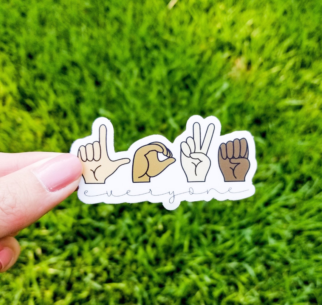 Love Everyone | Laptop Sticker | Water Bottle Sticker - Etsy