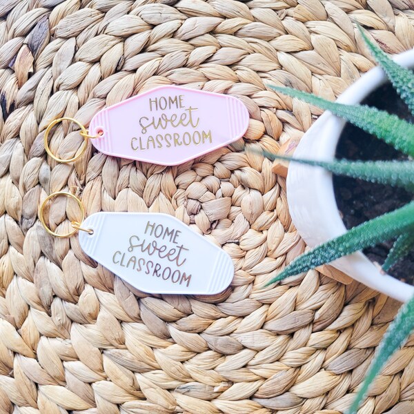 Teacher Keychain - Etsy