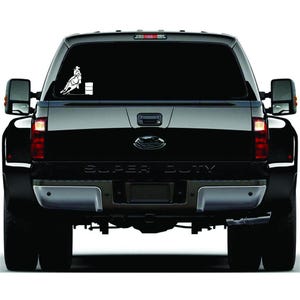 Woman Barrel Racing Vinyl Decal – Customizable Color & Size – Perfect ...