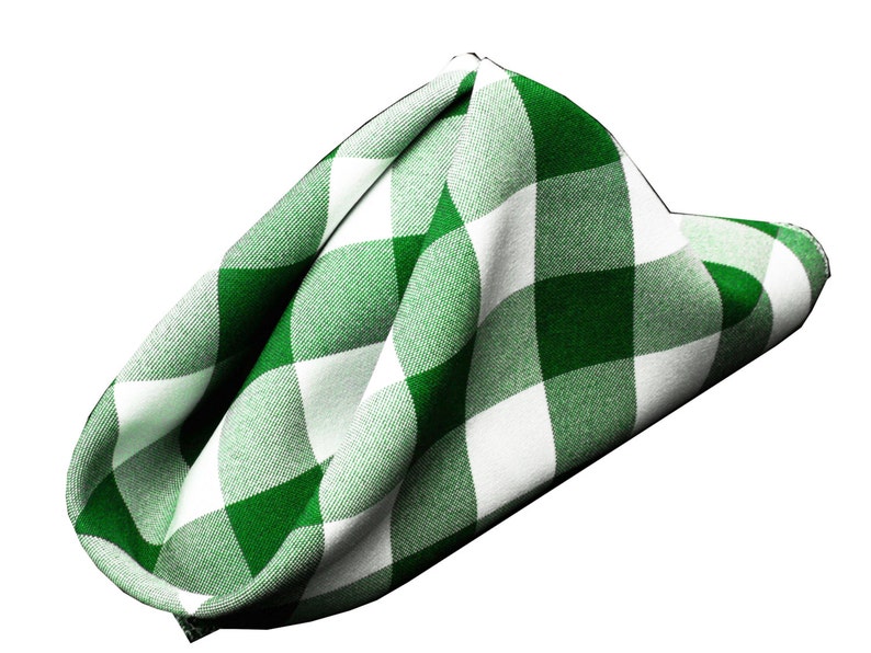 Checkered Napkins Pack of 10 . Made in USA - Etsy