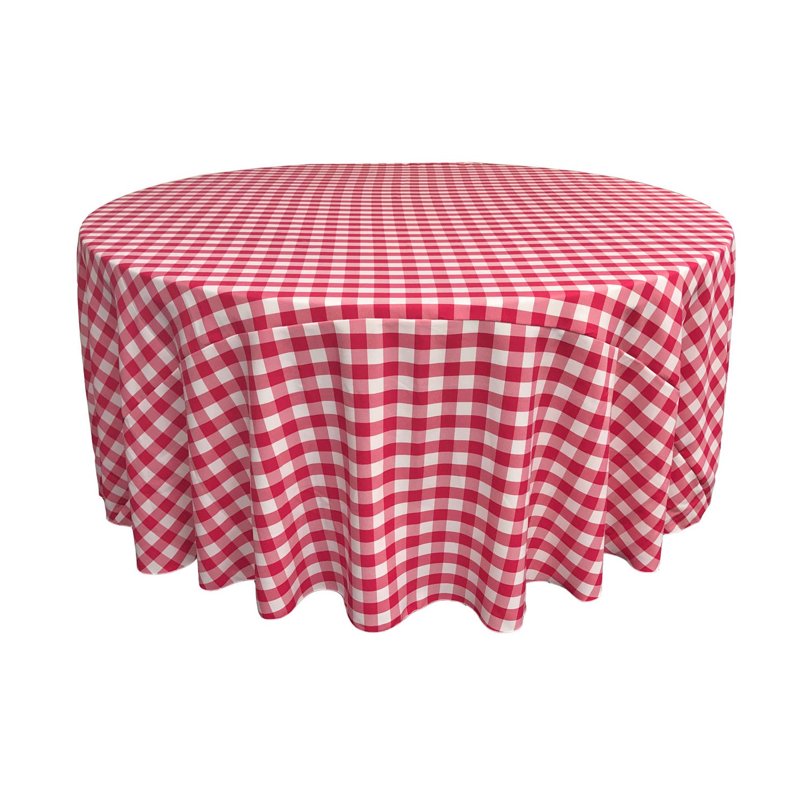 120 Round Round Polyester Checkered Table Linens . Made - Etsy