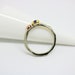 Gold Nibble Ring With Sapphire, 14K Yellow&pink Gold With 10K White ...