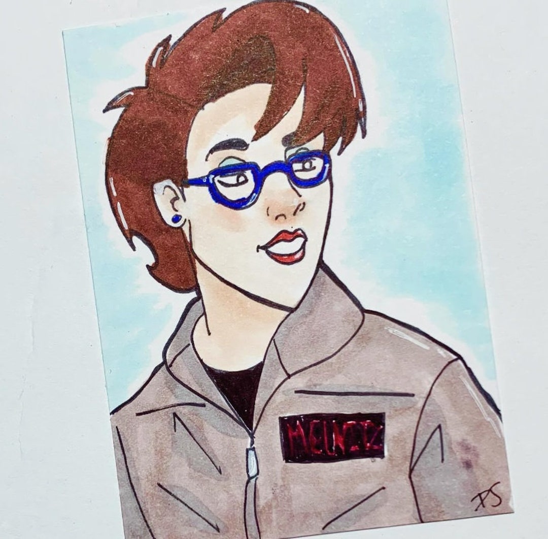 Ghostbusters Frozen Empire Janine Original Illustration Sketchcard ...