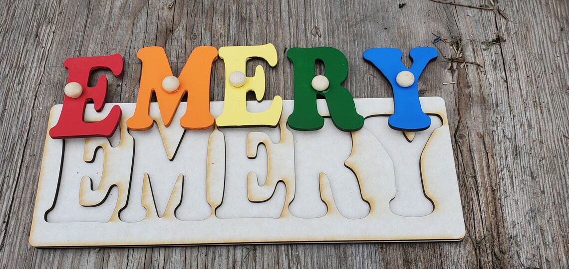 Personalized Wood Name Puzzle Custom Puzzle Name Puzzle | Etsy
