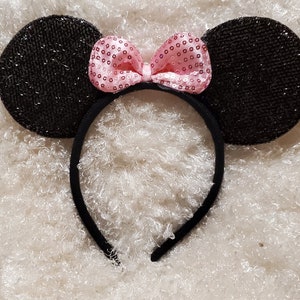 Personalized Minnie or Mickey Ears headband, Summit Bow, Cheer Bow, All ...