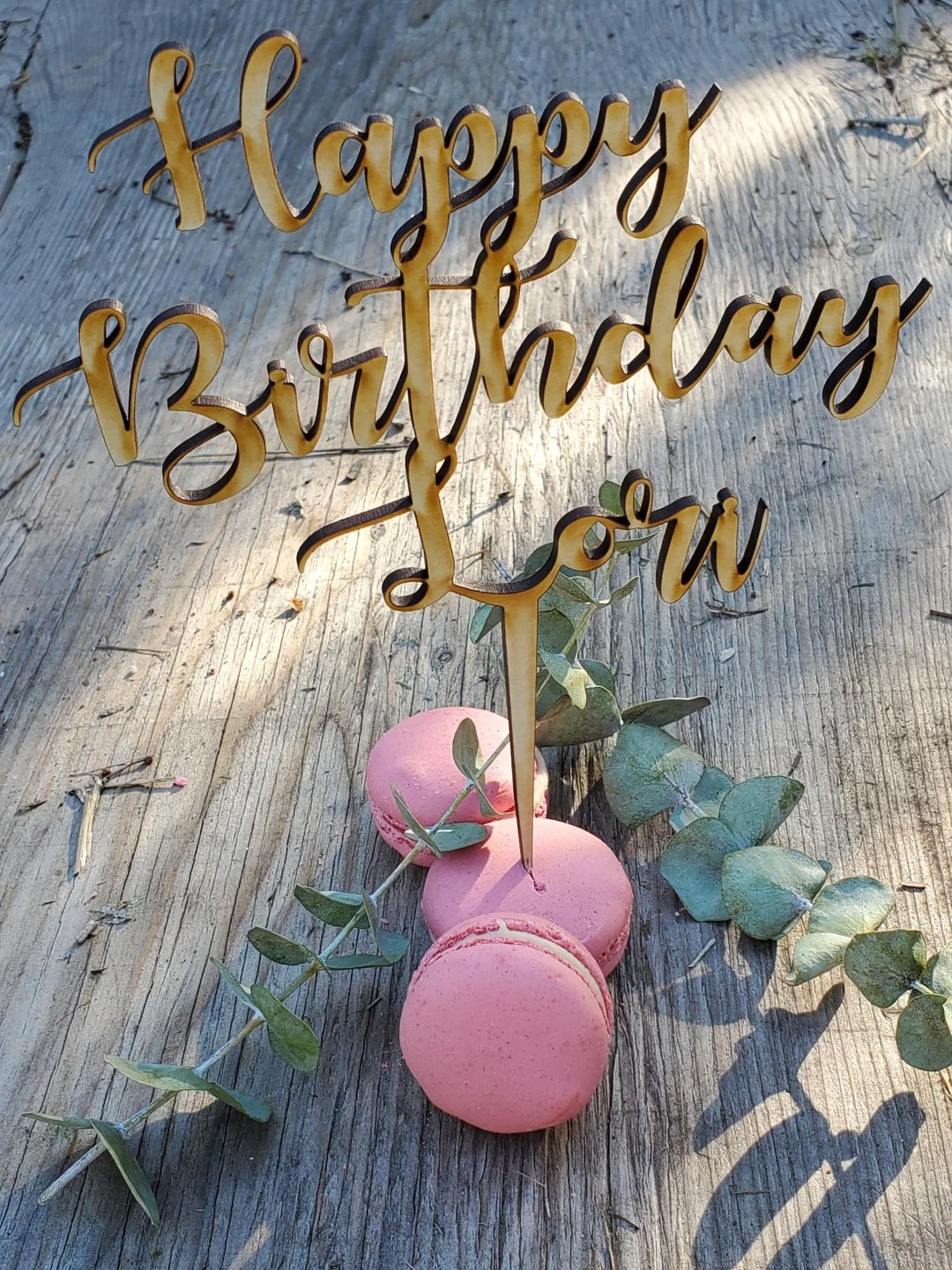 Custom Wood Cake Topper, Personalized Wood Wedding Cake Toppers, Laser ...