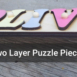 Personalized Wood Name Puzzle, Custom Puzzle, Name Puzzle, Montessori ...