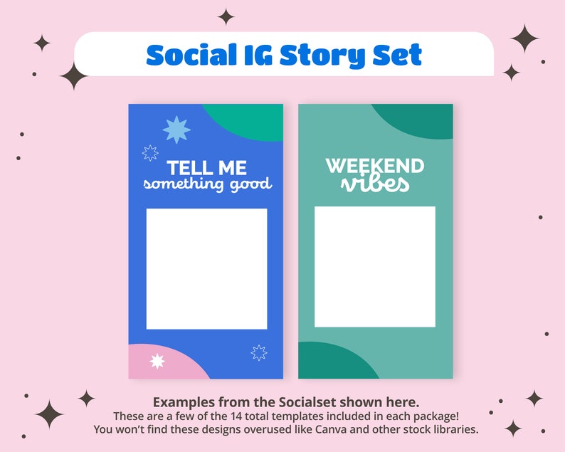 Instagram IG Story Set - Fun and Social DIGITAL DOWNLOAD - Etsy