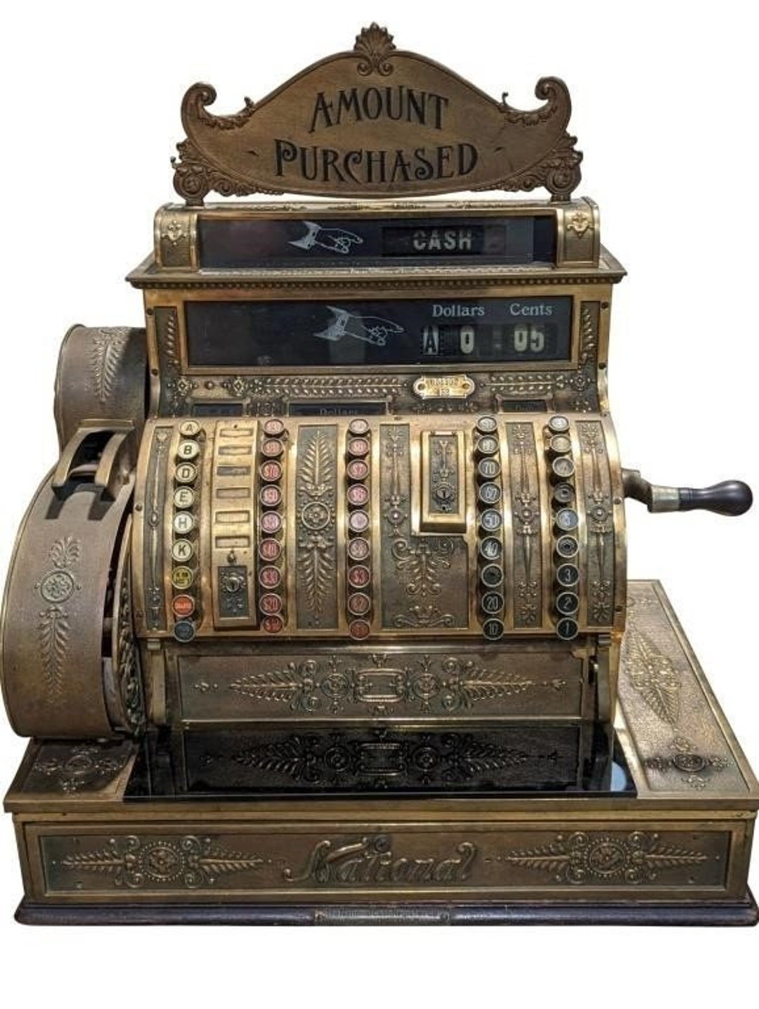 Antique National Cash Register Model 452, Serial #864996, Read Entire ...