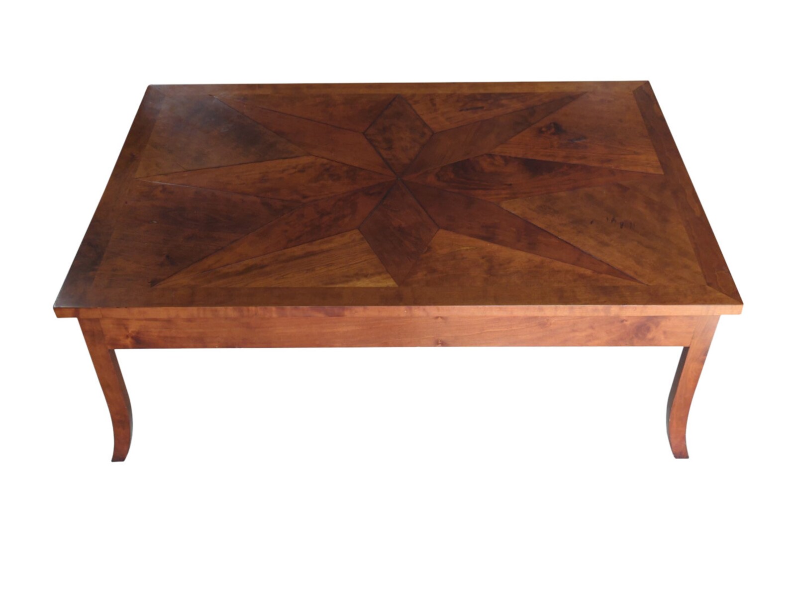 Cherry Star Inlay Cocktail/coffee Table, 46W, Read Entire Ad Shipping ...