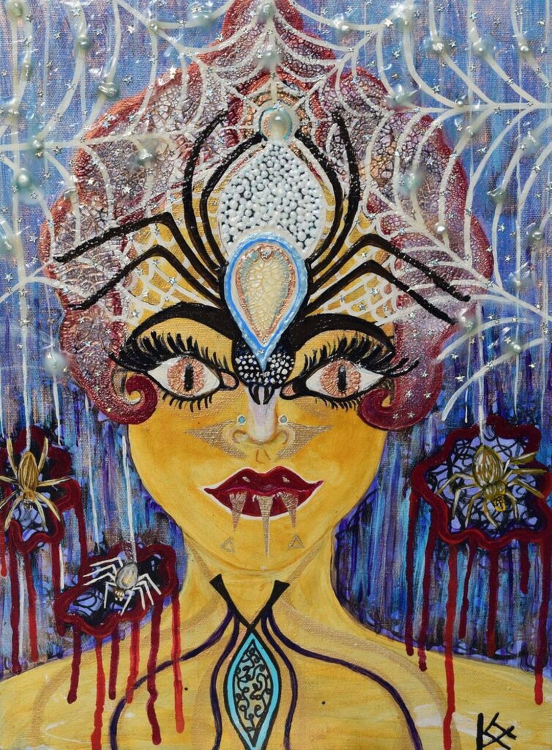Spider Goddess; Spider Woman, Ode to the Predators - Etsy