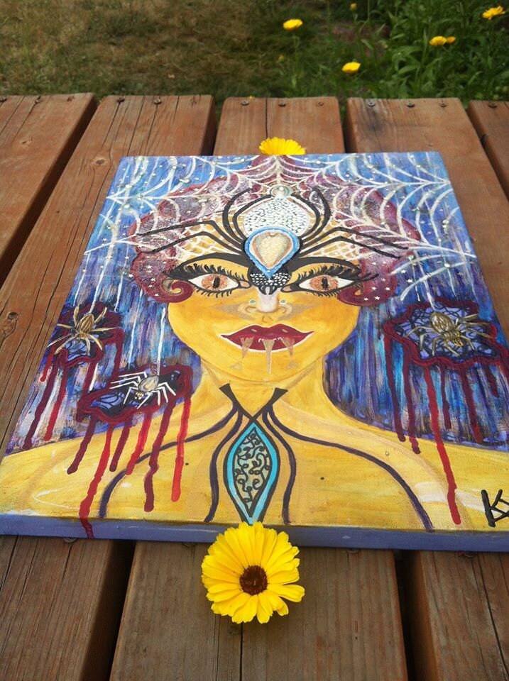 Spider Goddess Spider Woman, Ode to the Predators - Etsy