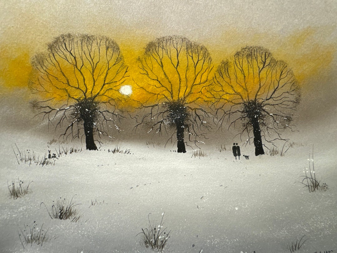 Original Watercolour Old Oak Trees Stephen Allen - Etsy