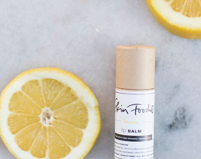 Lemon Organic Lip Balm Refresh Moisturize - Etsy