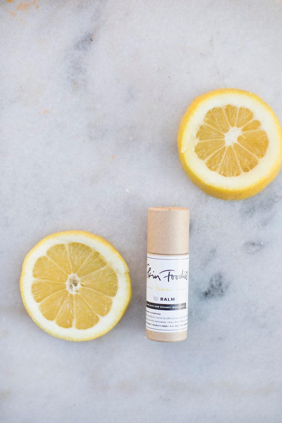 Lemon Organic Lip Balm Refresh Moisturize | Etsy