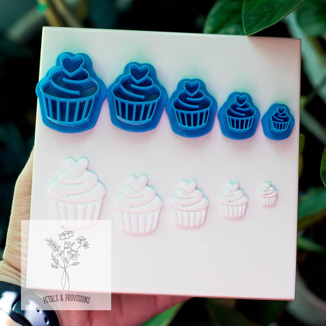 Heart Cupcake Cutter - Multiple Sizes - Polymer Clay Cutters - Etsy