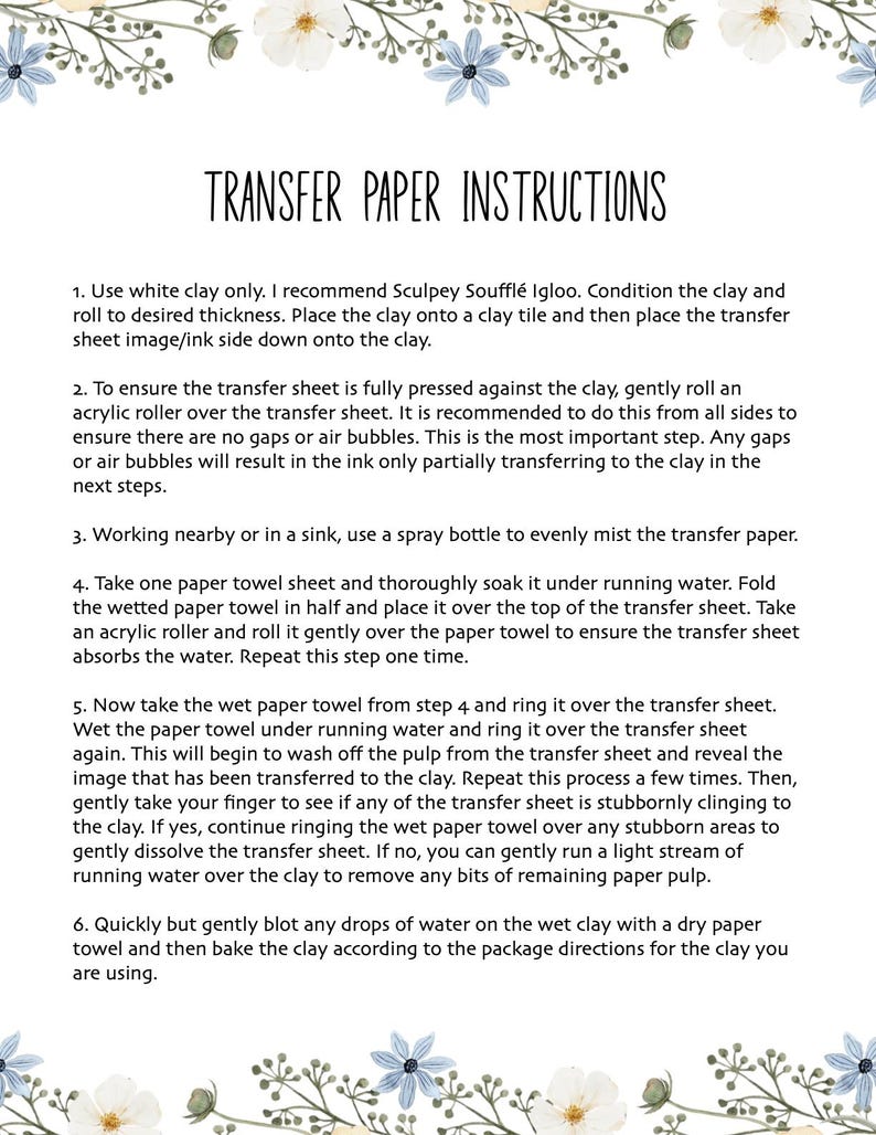 Mary Jane Transfer Paper - Etsy