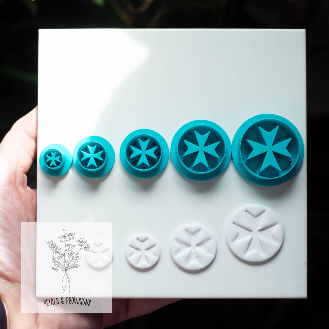 Maltese Cross Cutter - Multiple Sizes - Polymer Clay Cutters - Etsy