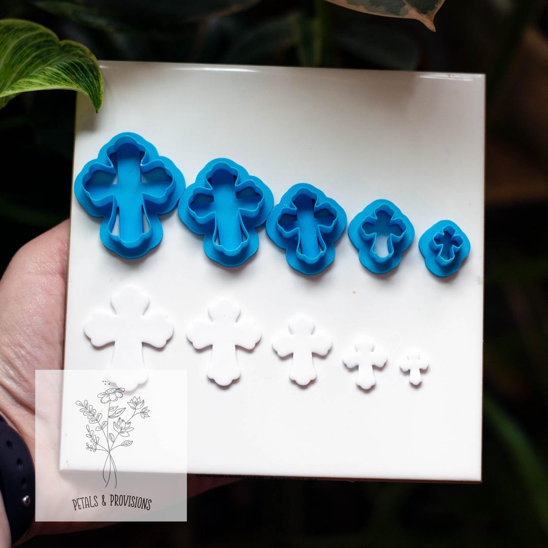 Scalloped Cross - Polymer Clay Cutter - Different Sizes - Etsy